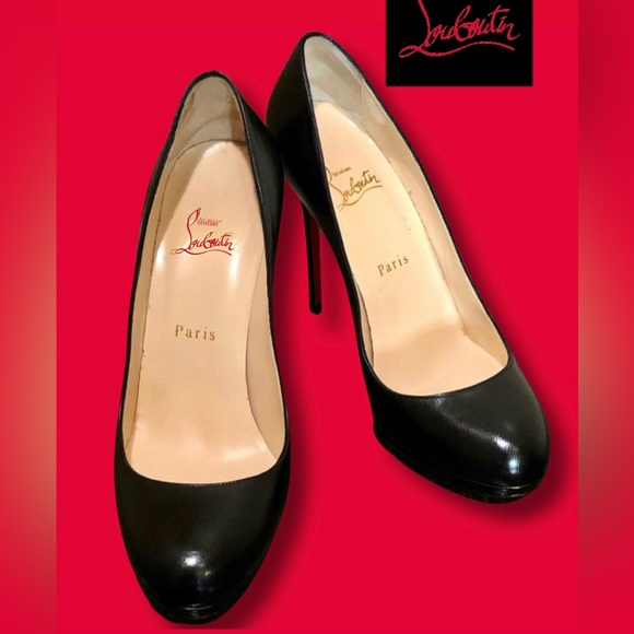 Christian Louboutin | Shoes | Christian Louboutin Black Neofilo Leather ...